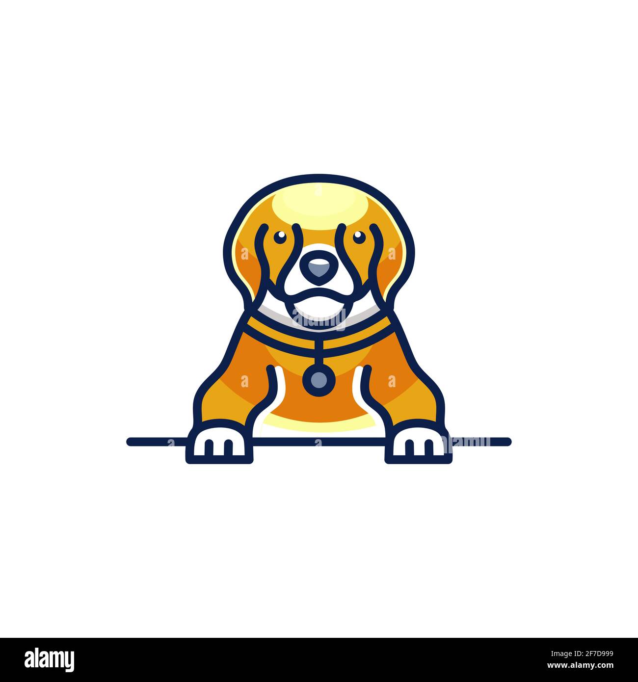 Cute Dog Logo Design Vector Illustration Stock Vector Image & Art - Alamy