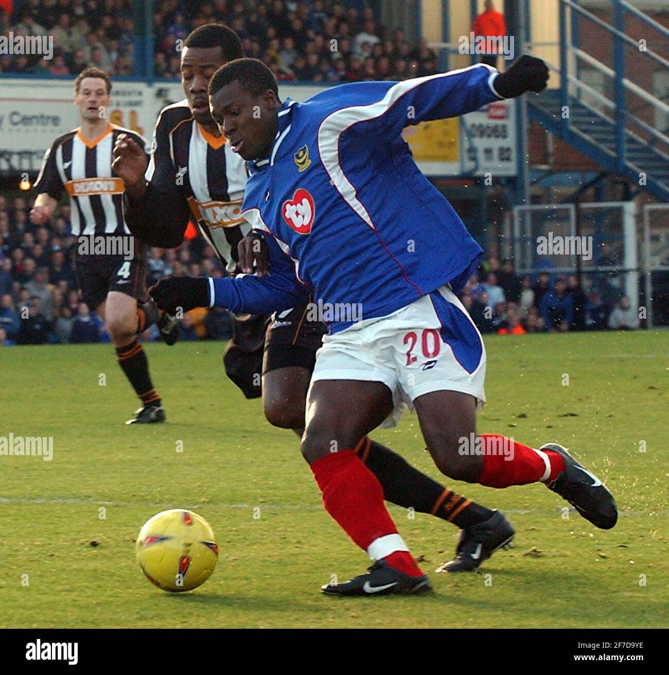 PORTSMOUTH V GRIMSBY. YAKUBU GOES ROUND SIMON FORD TO SCORE FOR ...