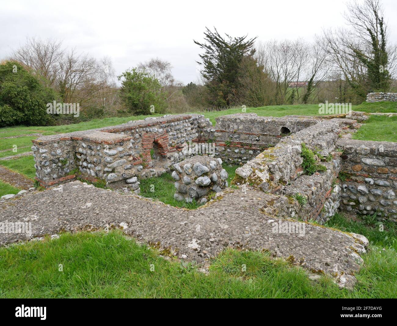 Richborough Roman Fort Stock Photo - Alamy