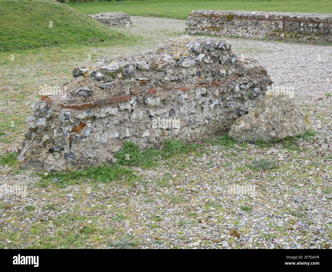 Richborough Roman Fort Stock Photo - Alamy