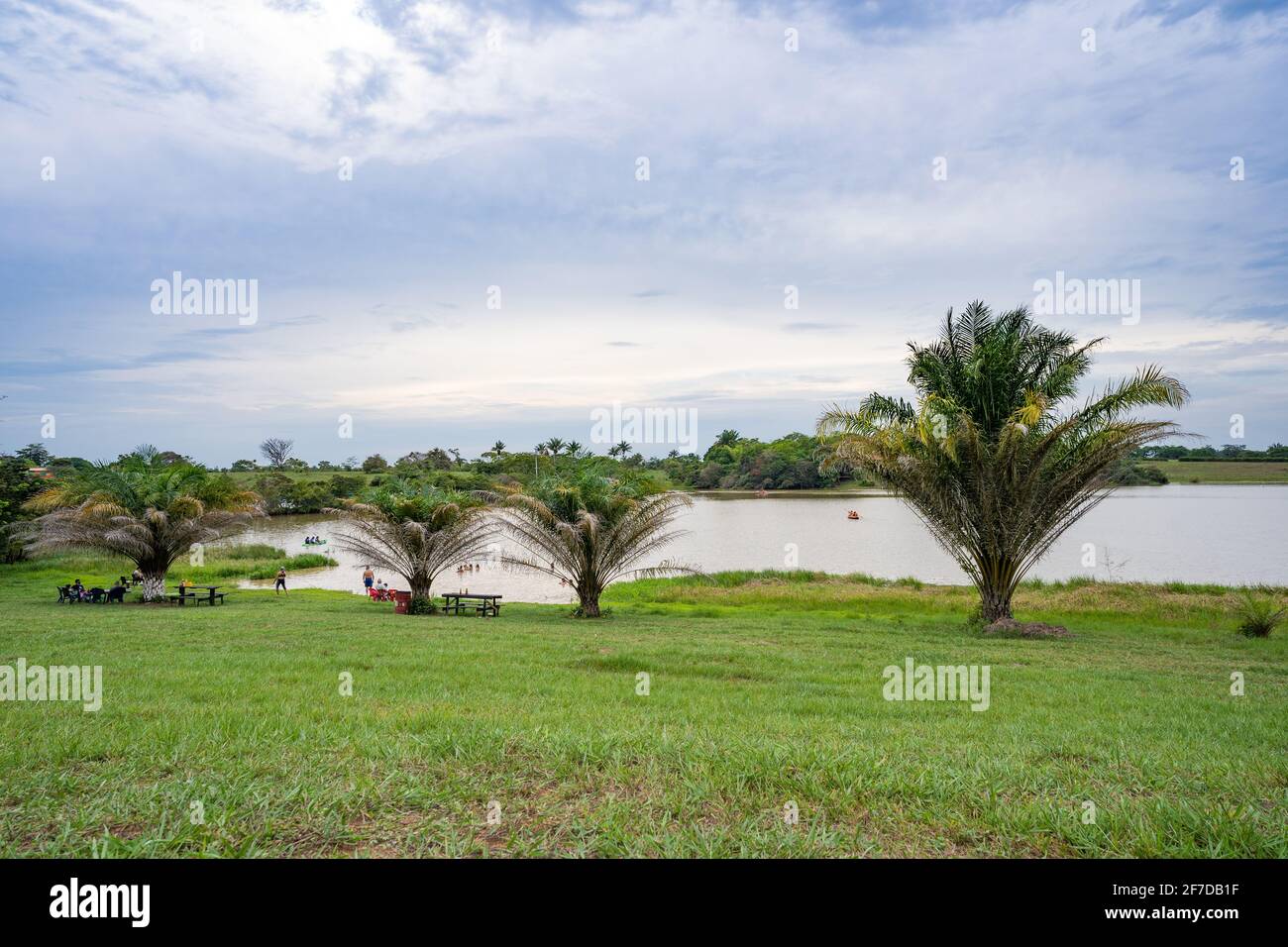 Lake Venturous at Puerto Lopez, municipality of Meta, Colombia Stock ...