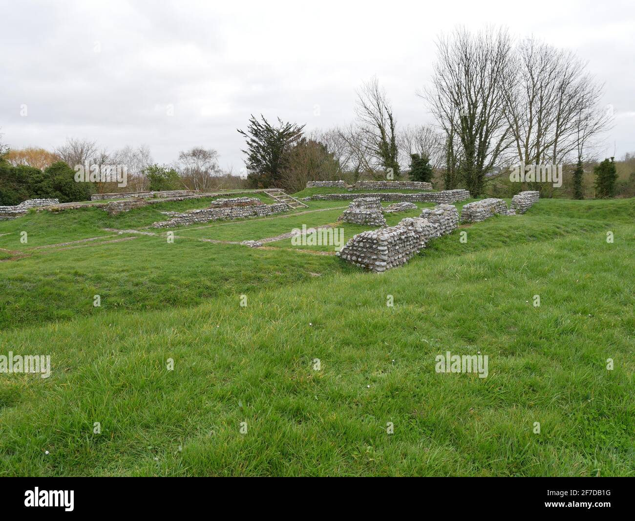 Richborough Roman Fort Stock Photo - Alamy