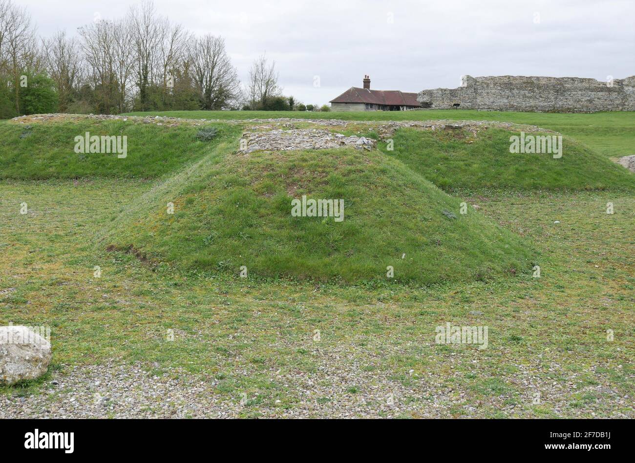 Richborough Roman Fort Stock Photo - Alamy