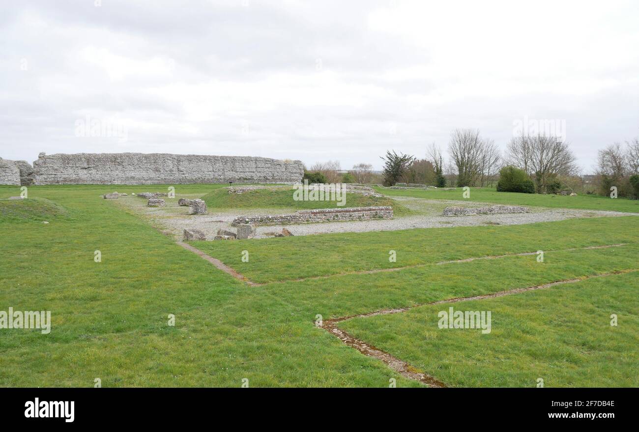 Richborough Roman Fort Stock Photo - Alamy