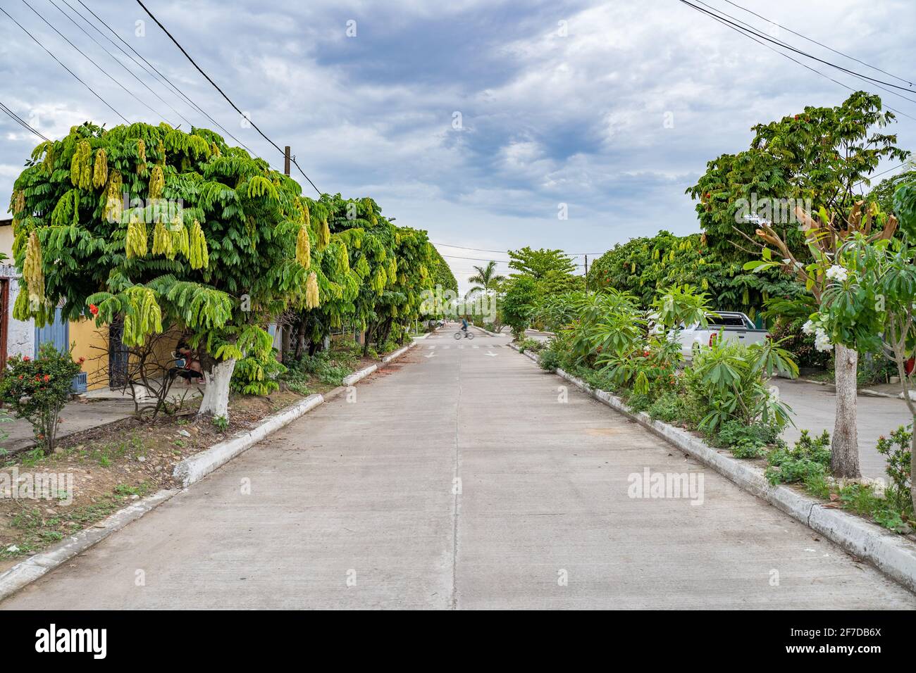 typical street of Puerto Lopez, Meta, Colombia Stock Photo - Alamy