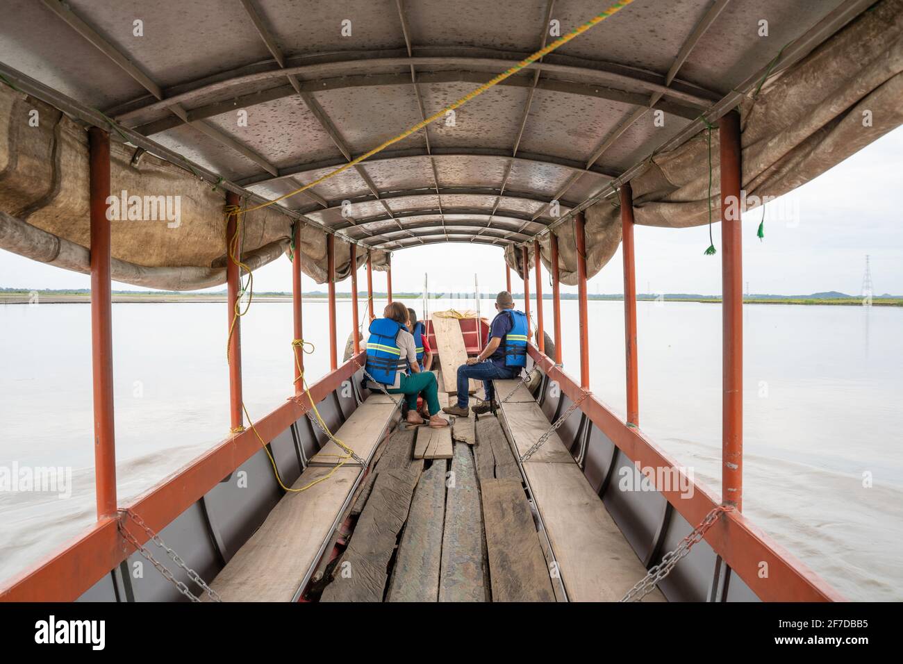 boat ride on the Metica river, Puerto Lopez, Meta, Colombia Stock Photo ...