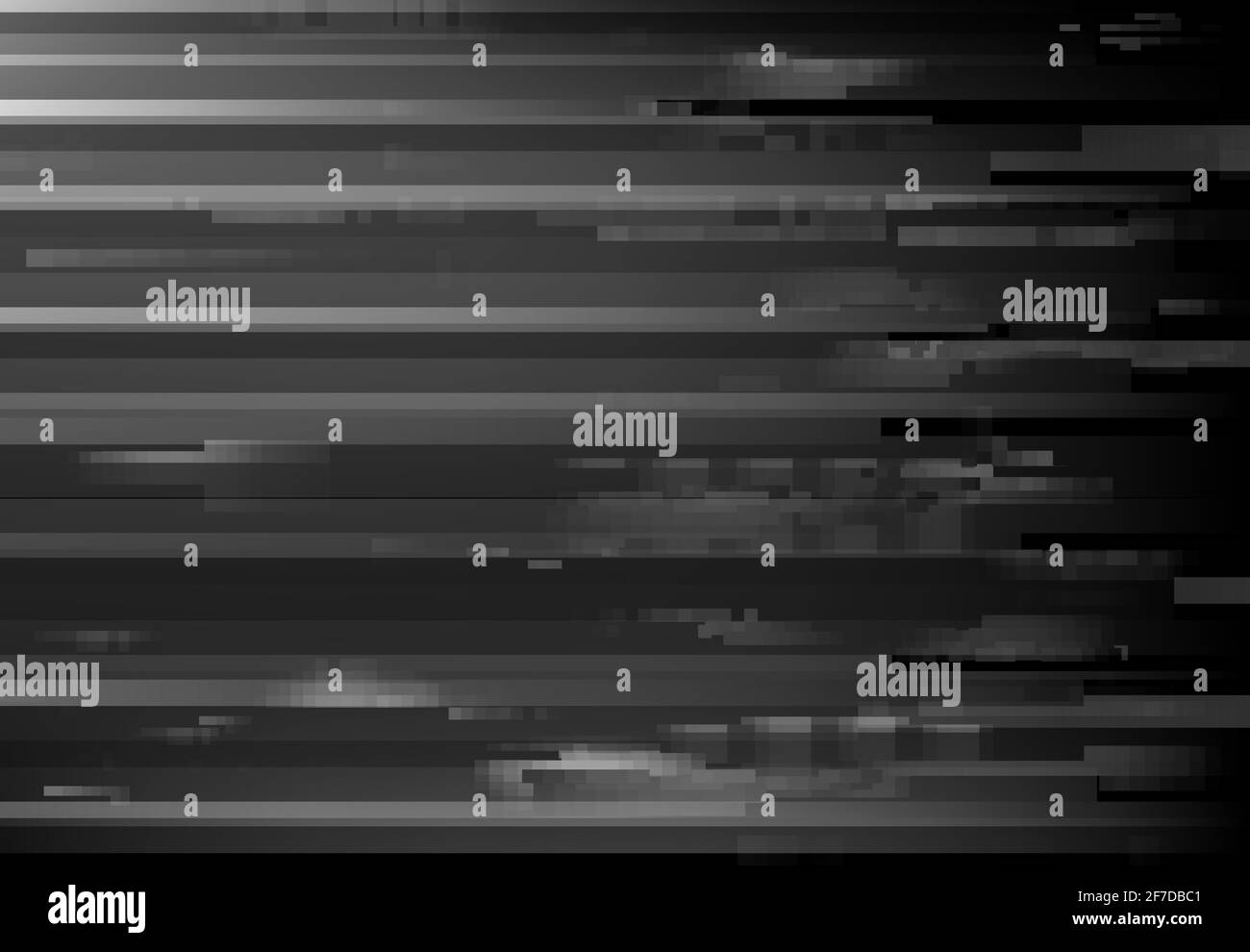 Monochrome screen, TV glitch vector background Stock Vector Image & Art ...