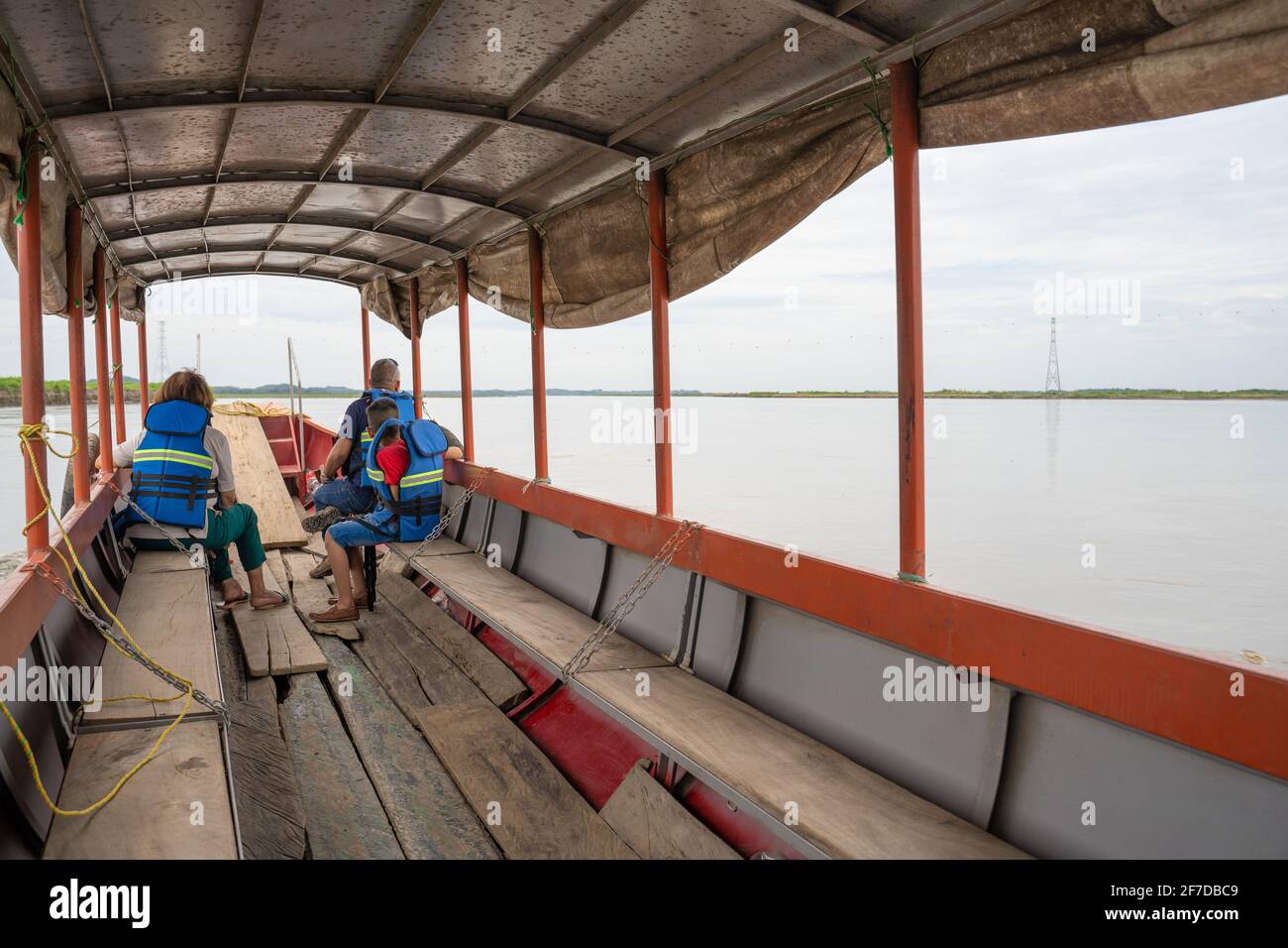 boat ride on the Metica river, Puerto Lopez, Meta, Colombia Stock Photo ...