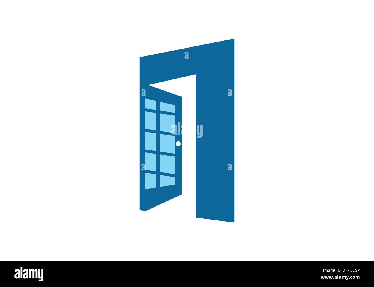 door logo design inspiration. Vector real estate business logo Stock ...