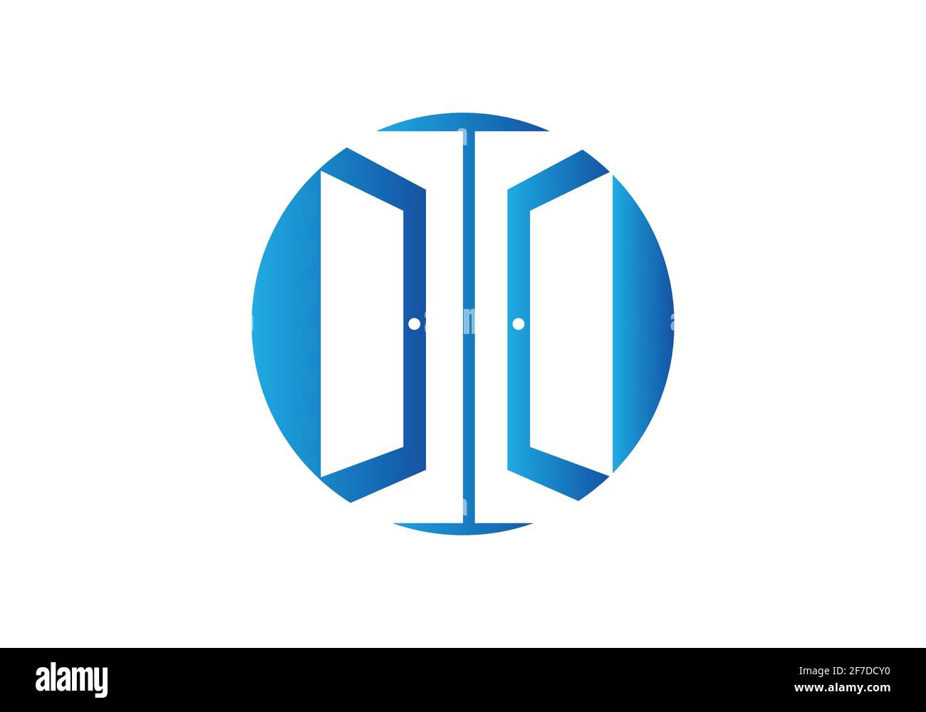 door logo design inspiration. Vector real estate business logo Stock ...