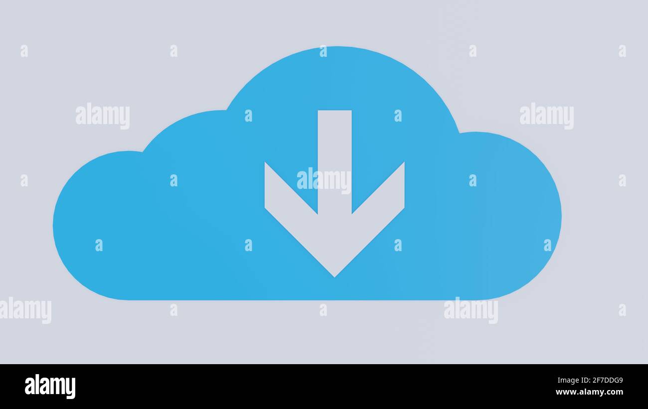 Cloud data download and upload concept Stock Photo - Alamy