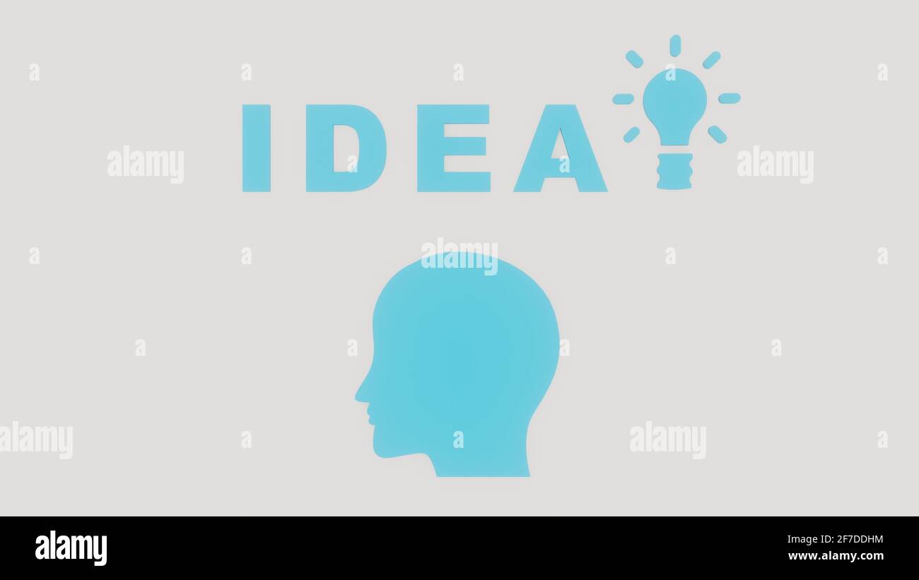 Solution idea concept wallpaper design Stock Photo - Alamy