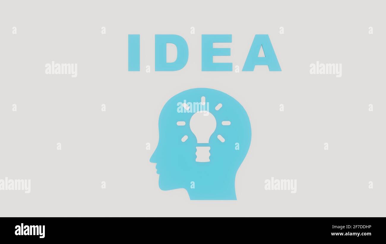 Solution idea concept wallpaper design Stock Photo - Alamy