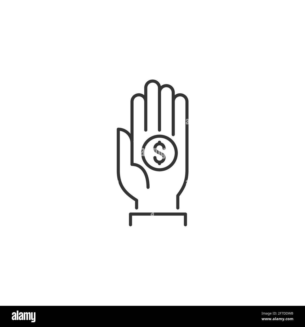Hand icon dollar related Stock Vector Images - Alamy