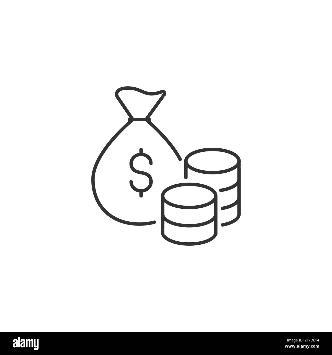 Money Related Vector Line Icon Stock Vector Image & Art - Alamy