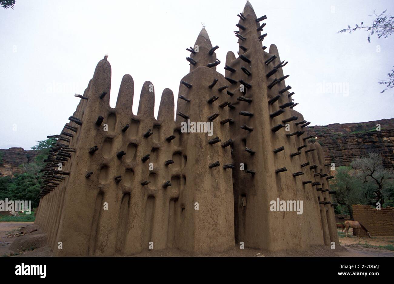 Mosque in Kani-Kombole, Cercle of Bankass, Dogon Country, Mali Stock ...