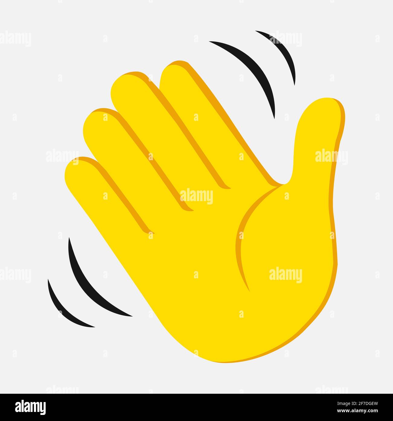 Hand icon for invite in Clubhouse social network Stock Vector Image ...