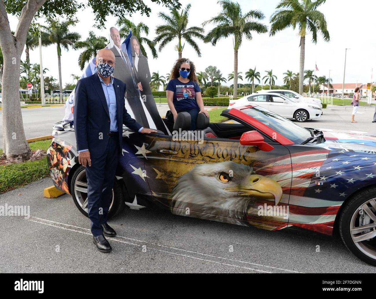 Boca Raton - FL - 20201005-Dr Jill Biden attends a Drive-In Rally ...
