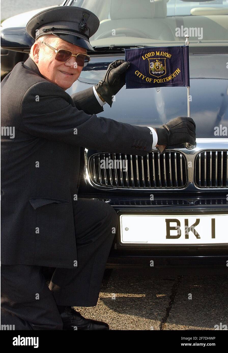 PORTSMOUTH'S LORD MAYOR'S CHAUFFEUR, GEORGE JENKINS. PIC MIKE WALKER ...