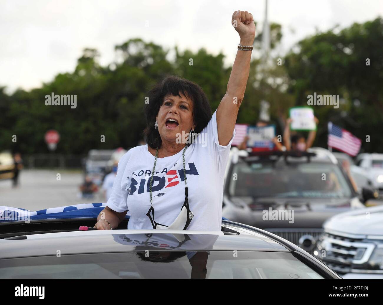 Boca Raton - FL - 20201005-Dr Jill Biden attends a Drive-In Rally ...