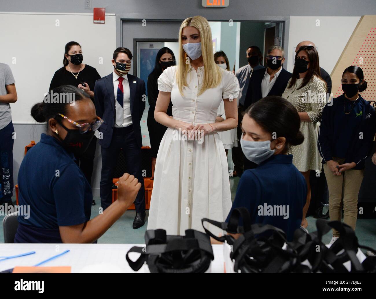 Miami - FL - 20201027- Ivanka Trump meets with students at the SLAM ...