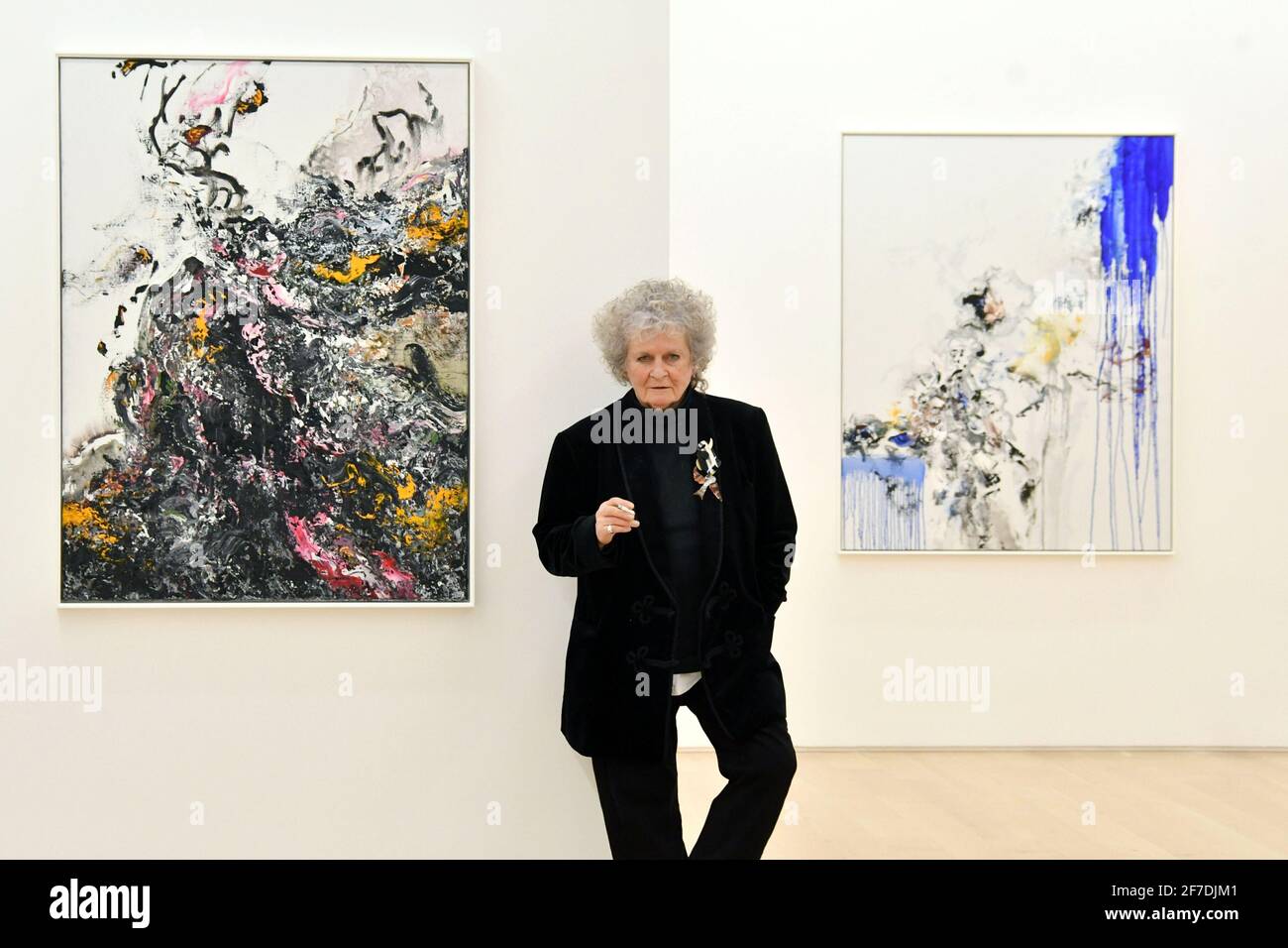 London - Britain - 20201014 British artist Maggi Hambling at her new ...