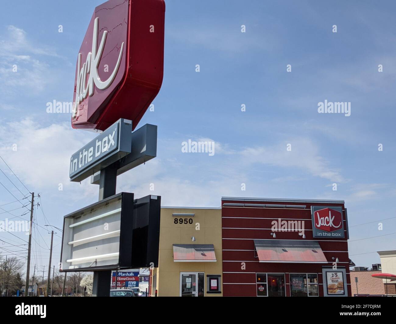 Jack in box restaurant sign hi-res stock photography and images - Alamy