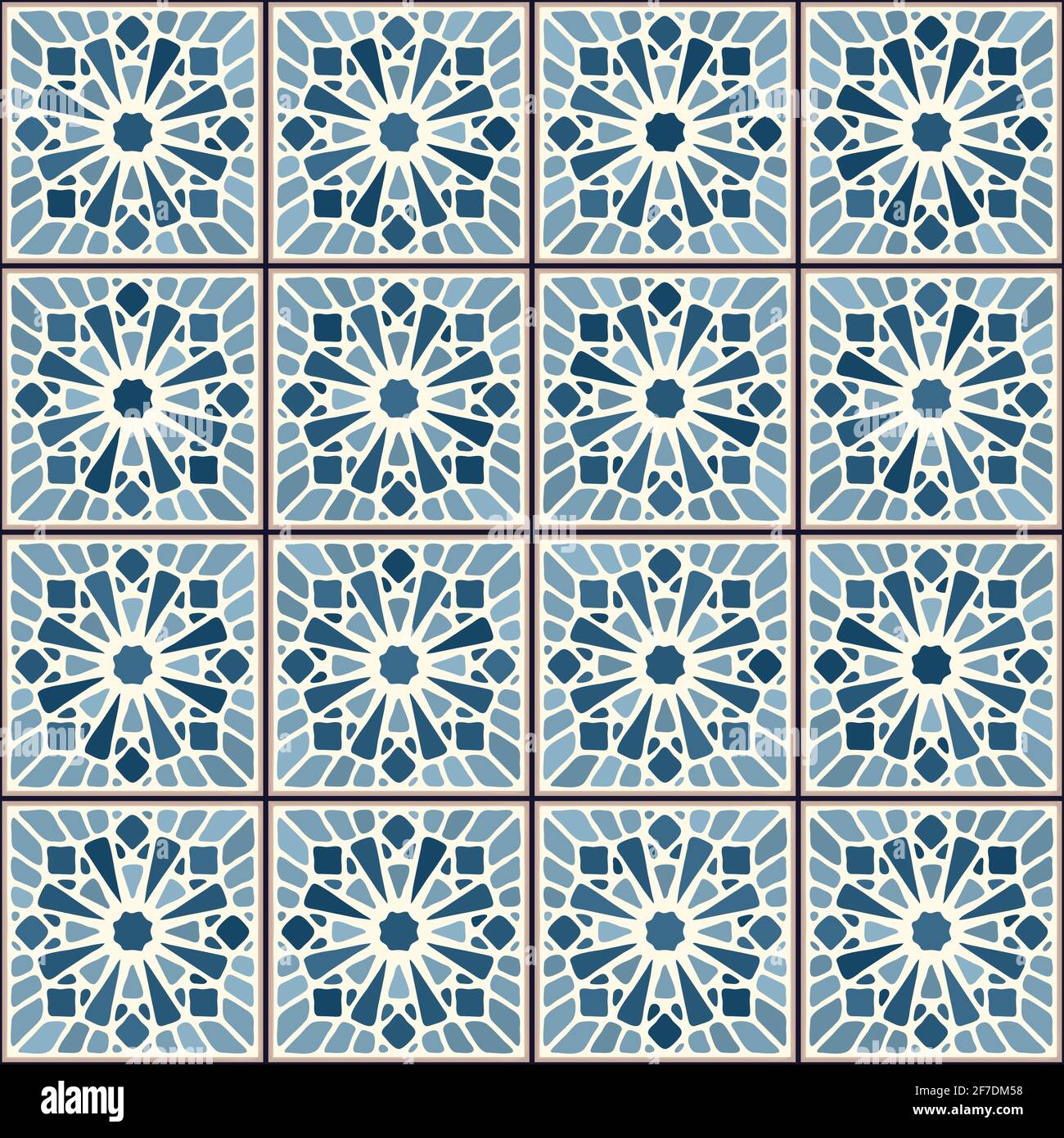 Vintage ceramic tiles vector pattern Stock Vector Image & Art - Alamy