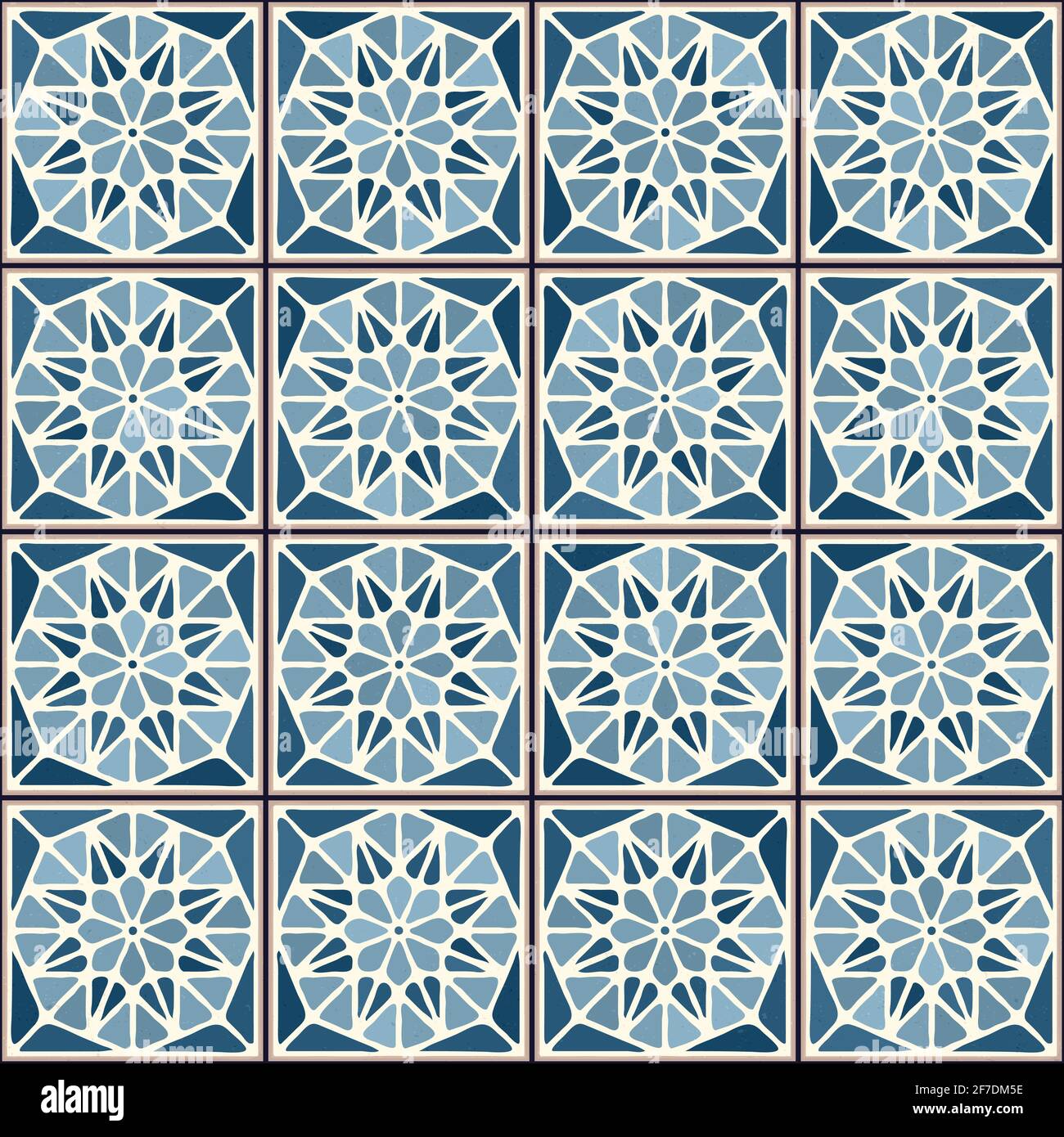 Vintage ceramic tiles vector pattern Stock Vector Image & Art - Alamy