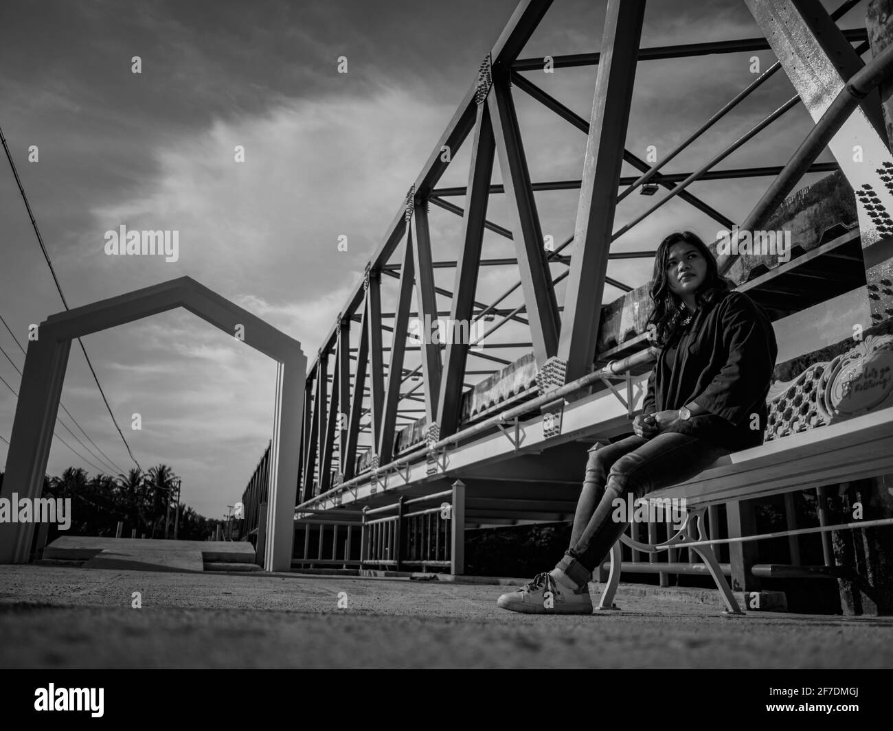 Black and White images of Indonesian Female Stock Photo - Alamy