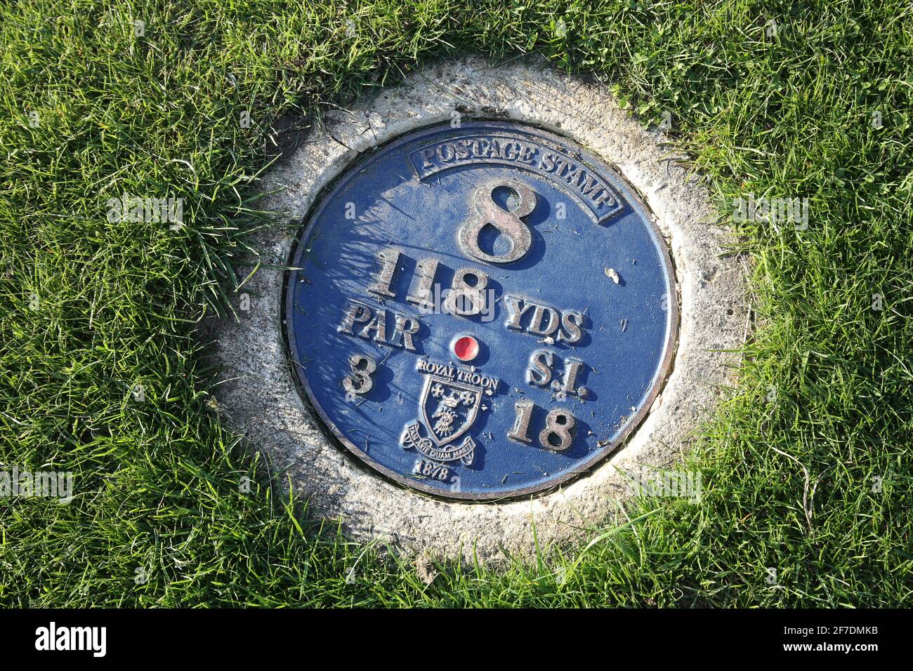 Scotland, Ayrshire, Royal Troon Championship Golf Course. The legendary 8th Hole known as "The ...