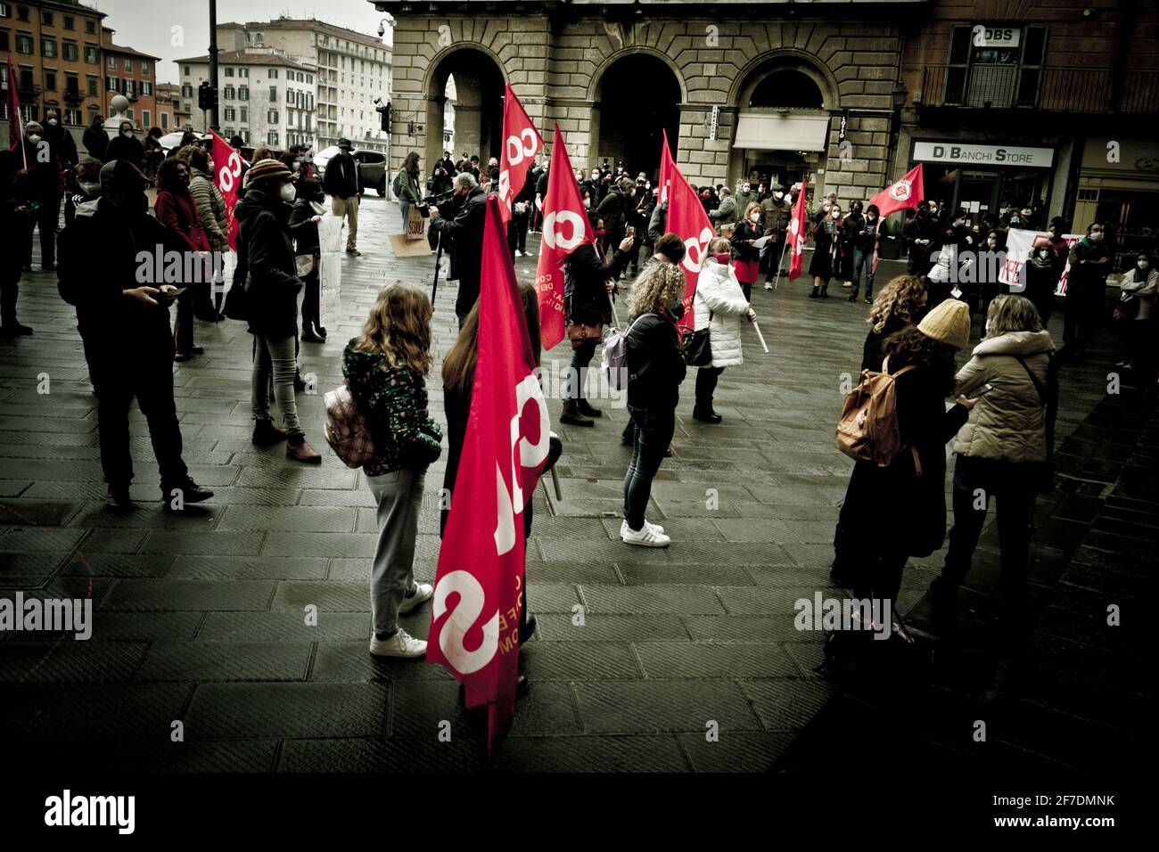 School Workers Strike Pisa Italy March 2021 Stock Photo - Alamy
