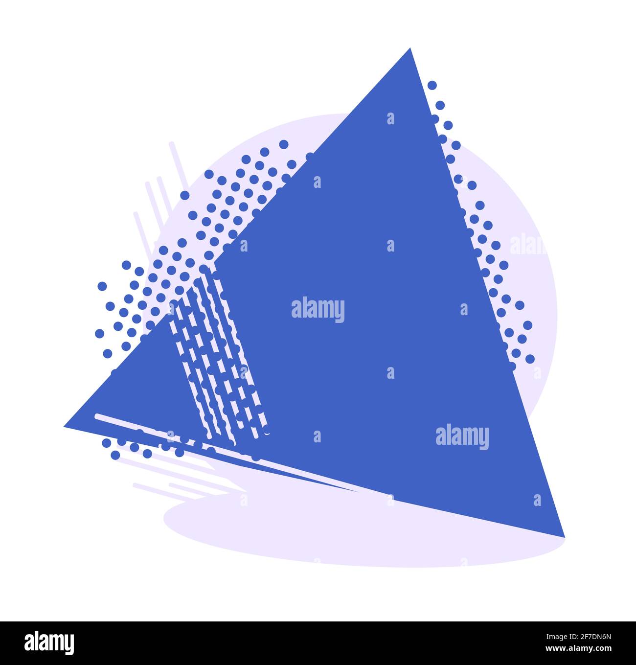 Contemporary modern abstract geometric backdrop in blue textured color ...