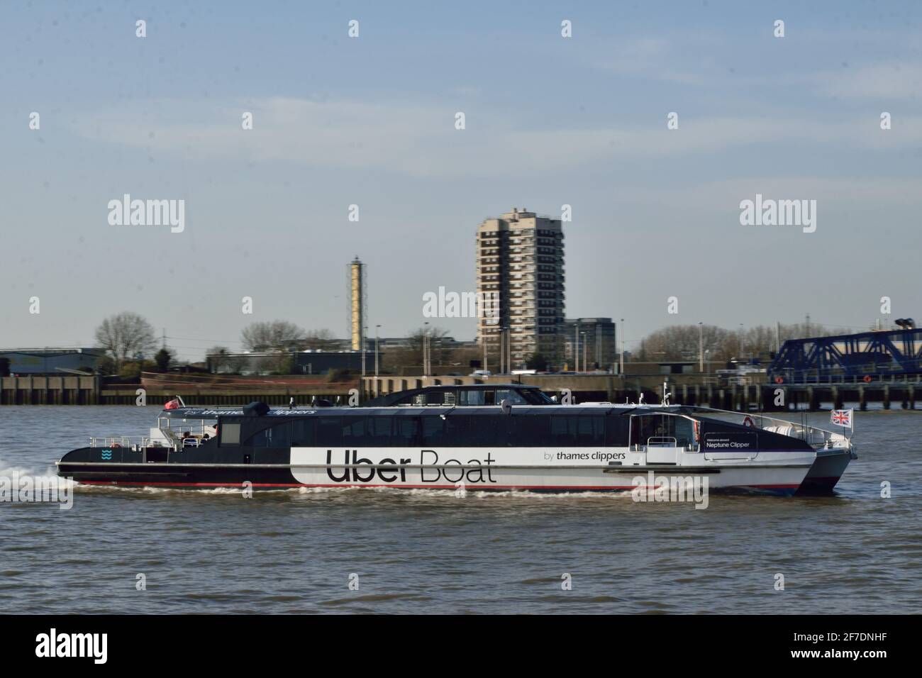 Uber Boat by Thames Clipper river bus service vessel Neptune Clipper ...