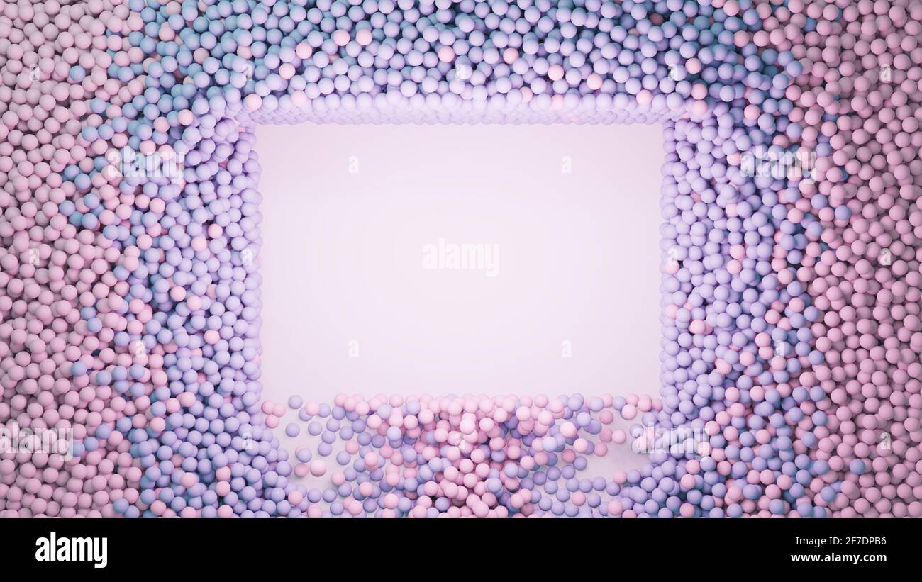 3D Illustration. Colorful bend around a space for your text Stock Photo ...