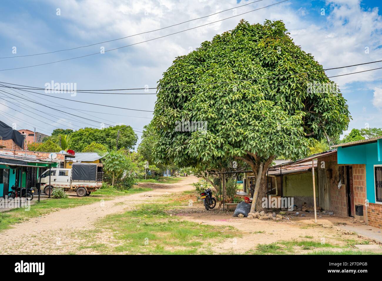 typical street of Puerto Lopez, Meta, Colombia Stock Photo - Alamy