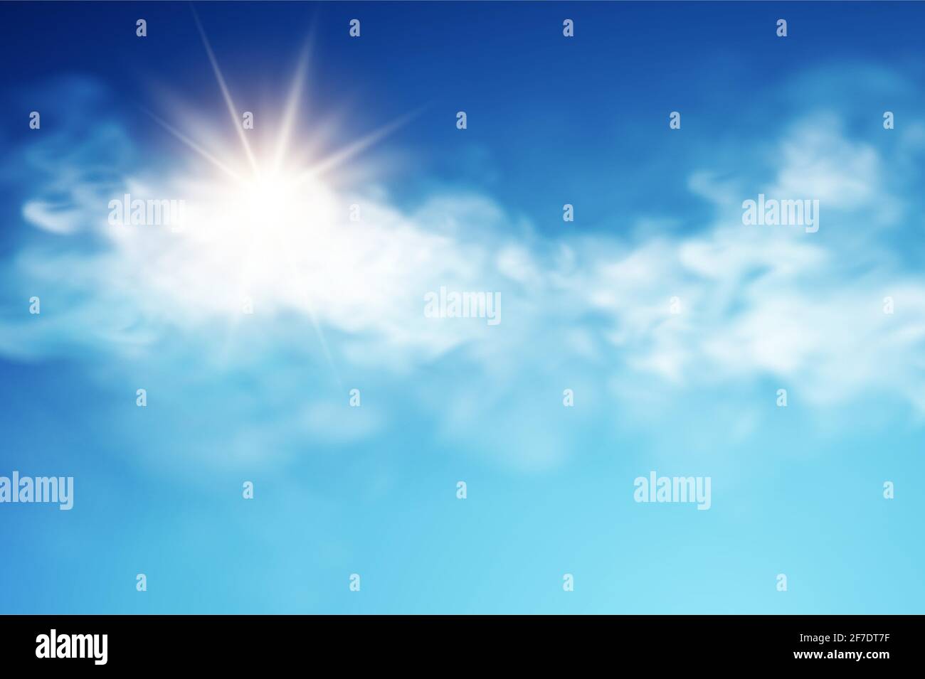 Clear Sky With Sun Clipart