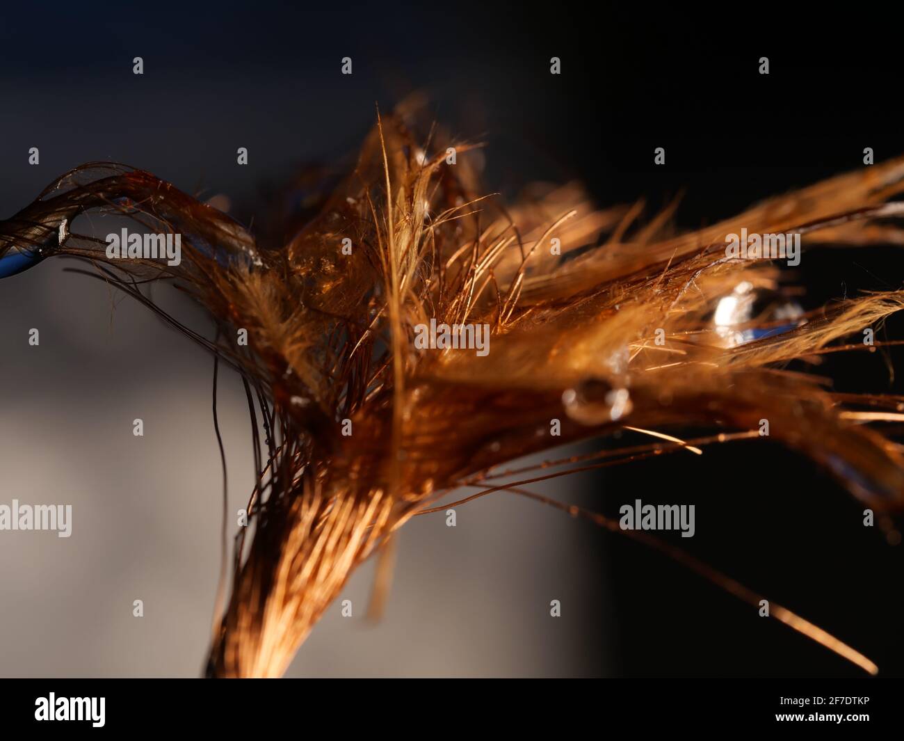 Abstract Macro Photography droplets, glass and metal Stock Photo - Alamy