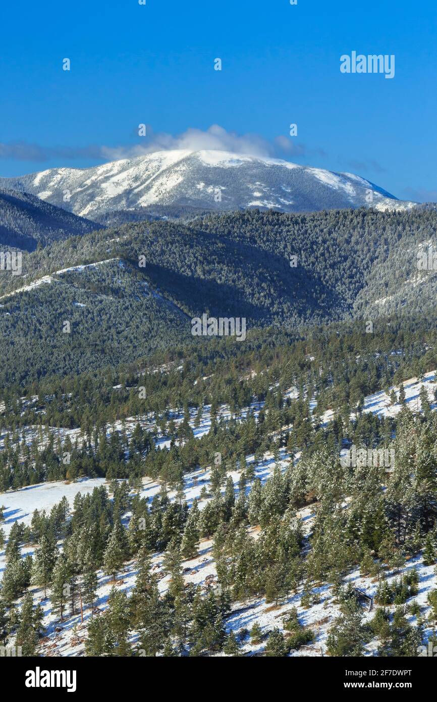 red mountain in helena national forest viewed from mount helena city ...