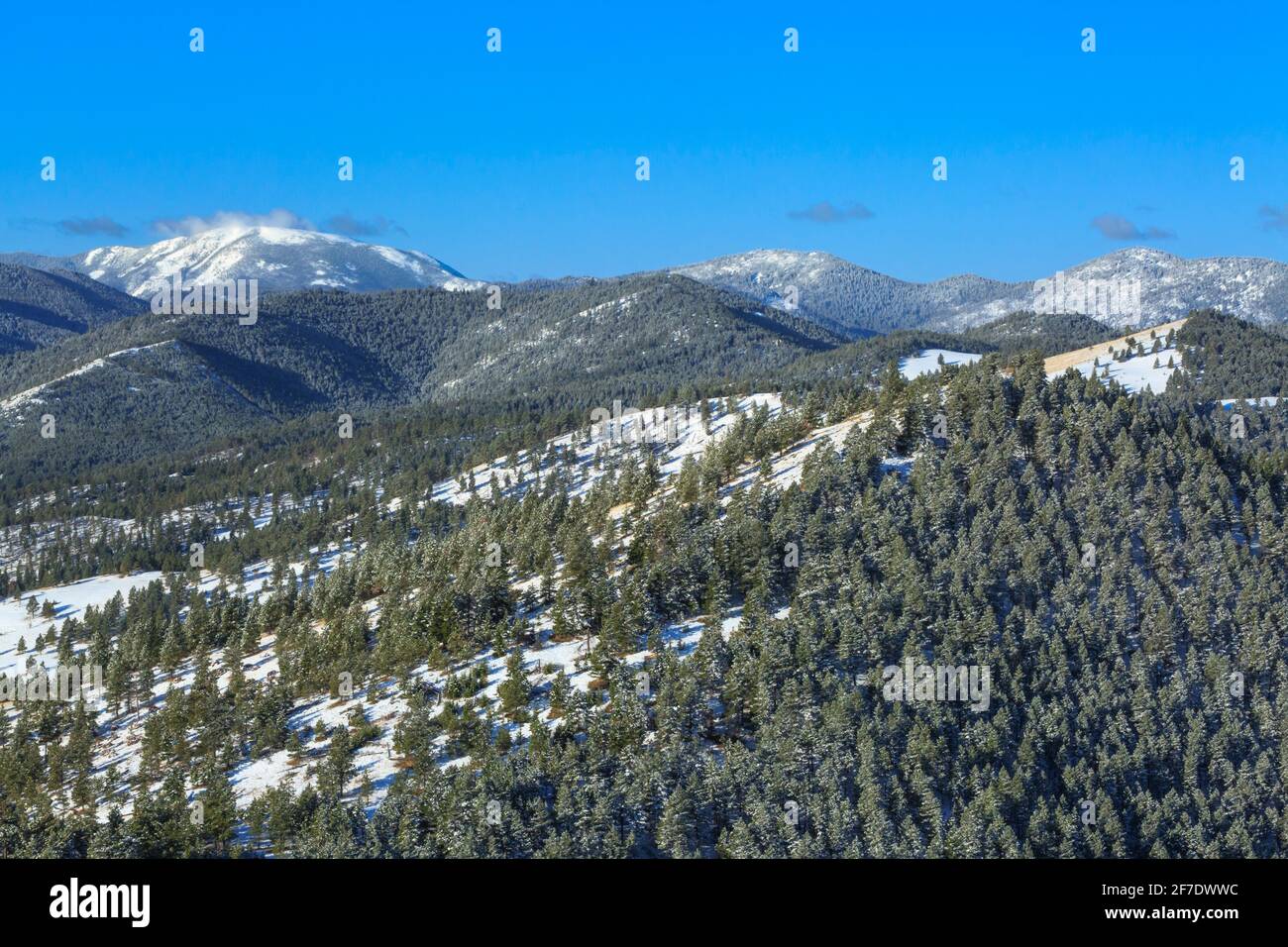 red mountain in helena national forest viewed from mount helena city ...