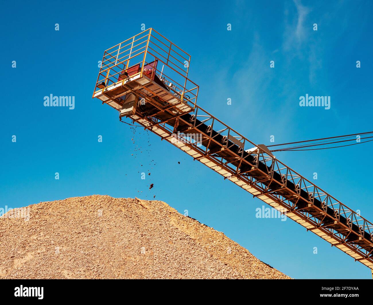 A plant for the production of crushed stone, gravel and sand. Quarry ...