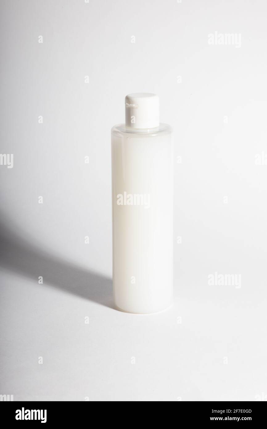 Plastic containers without labels or brand on a white background Stock ...