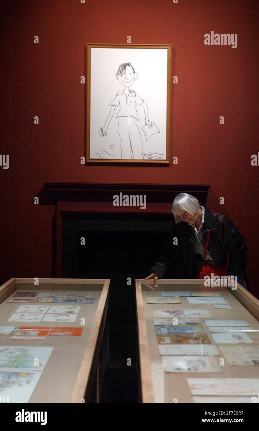 THE QUENTIN BLAKE EXHIBITION AT SOMERSET HOUSE.16/12/03 PILSTON Stock ...