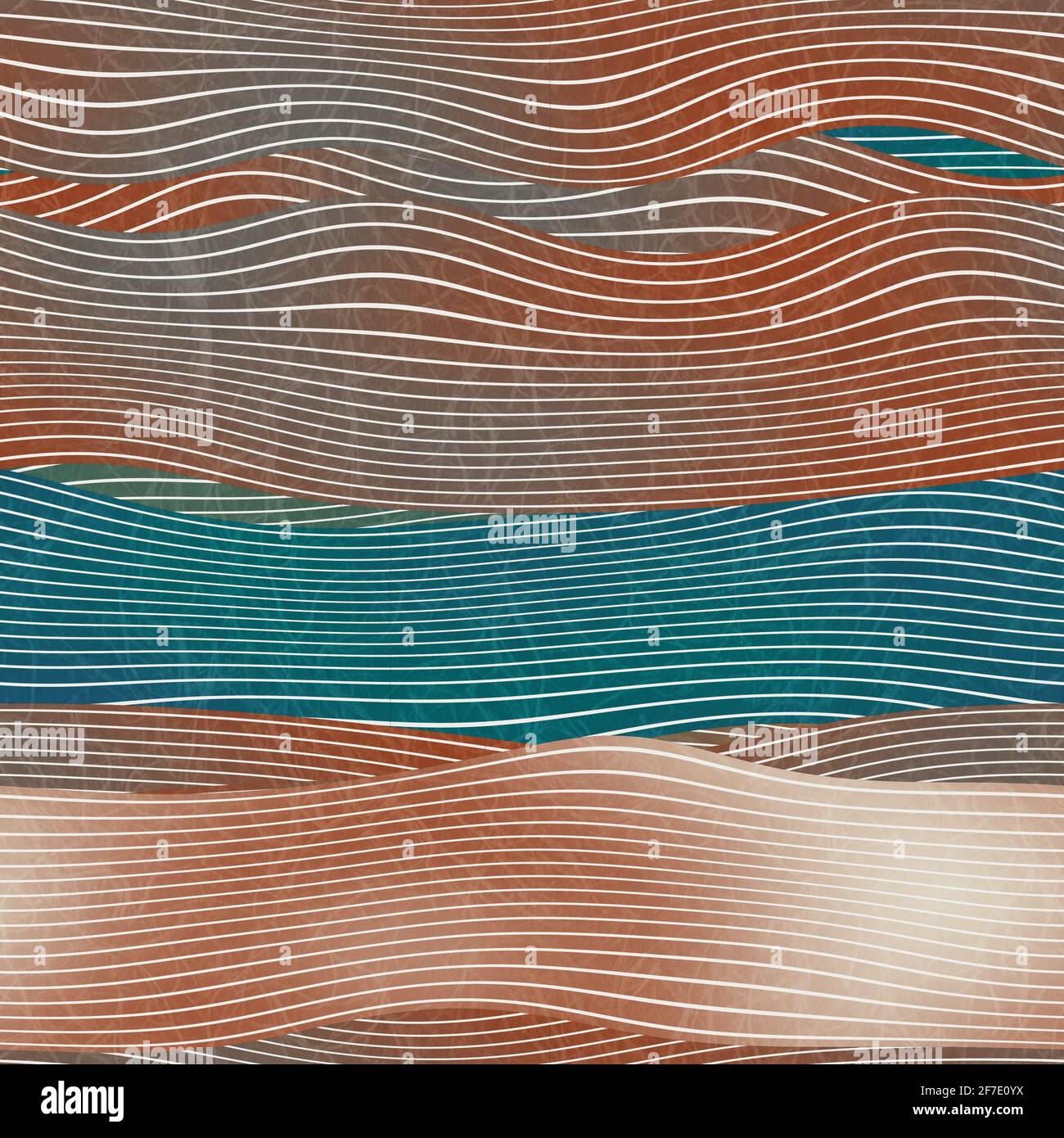 Seamless natural landscape hill pattern for print Stock Photo - Alamy