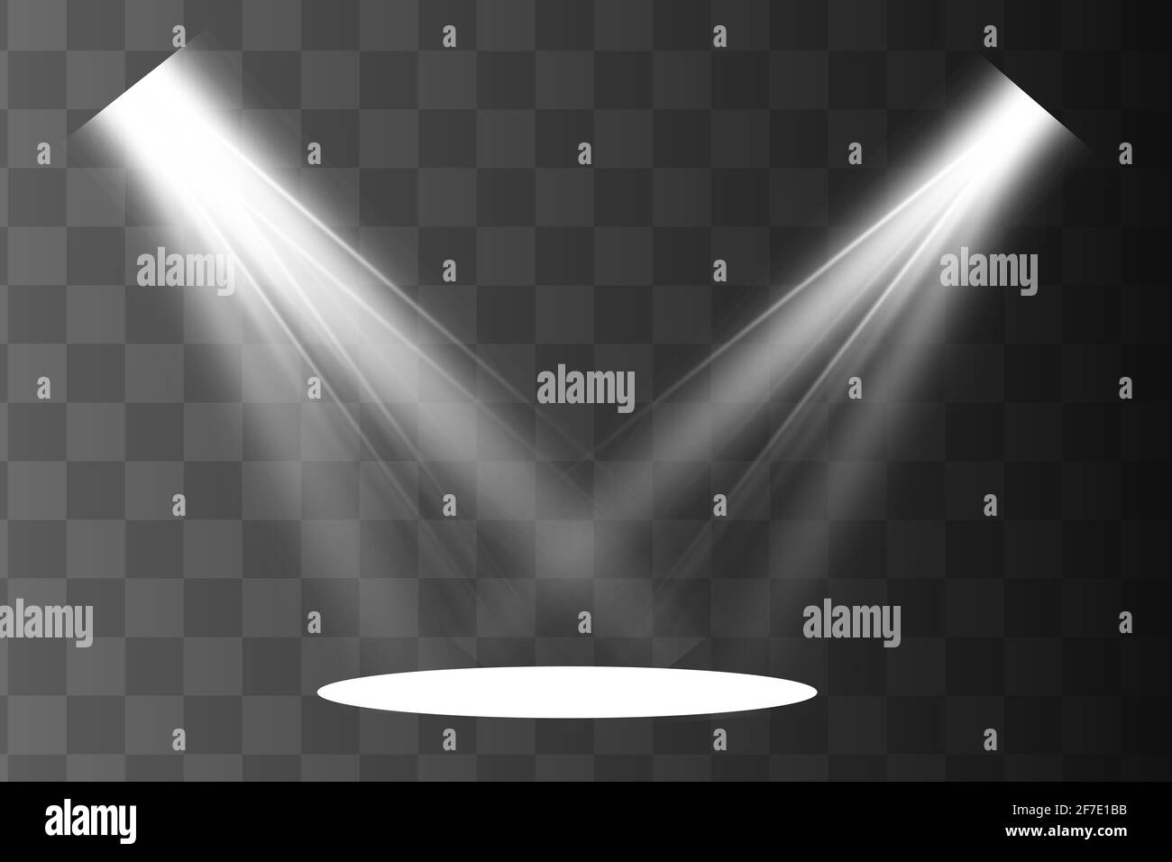 Vector spotlight. Light effect.Glow isolated white transparent light ...