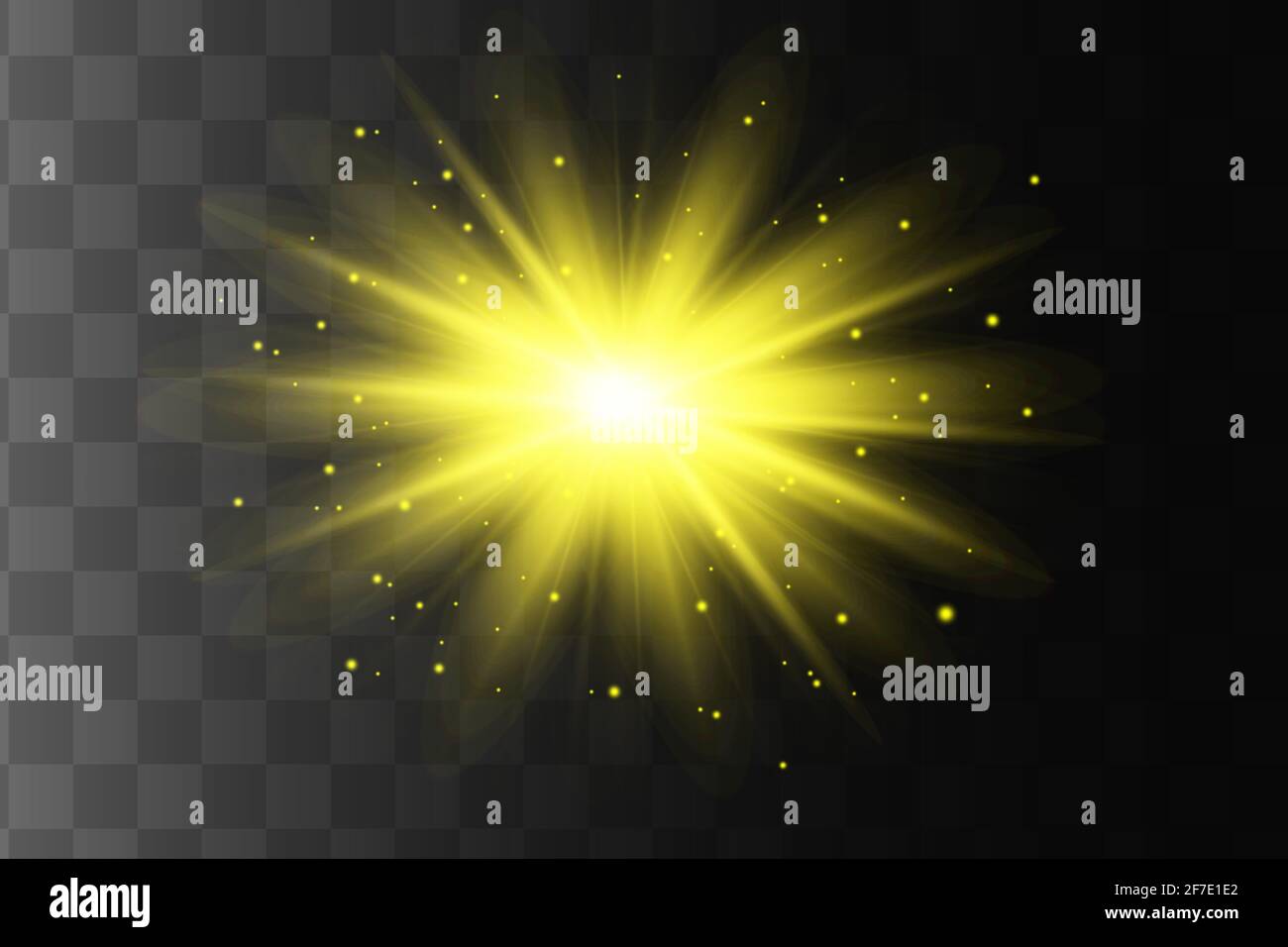 Glow isolated yellow light effect, lens flare Stock Vector Image & Art ...