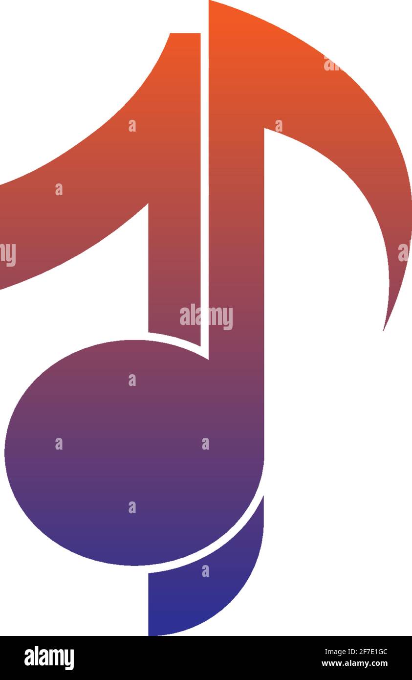 Number 1 logo icon with musical note design symbol template vector ...