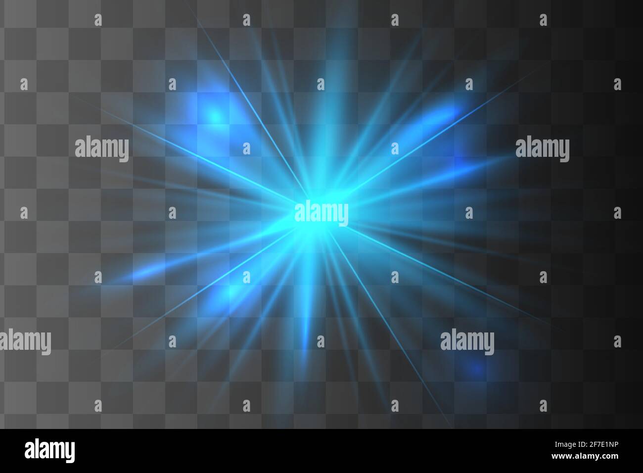 Blue glowing lights effects isolated on background. Glow light effect ...