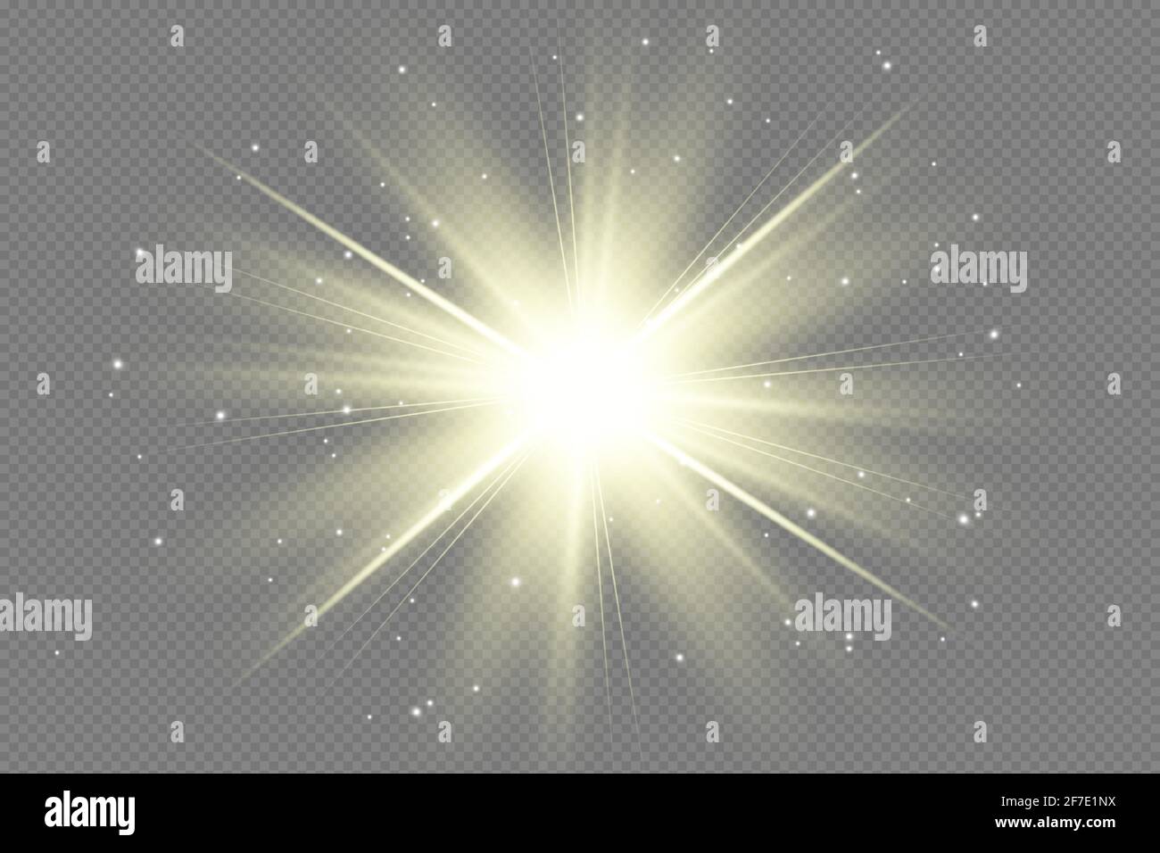 Glow isolated yellow light effect, lens flare Stock Vector Image & Art ...