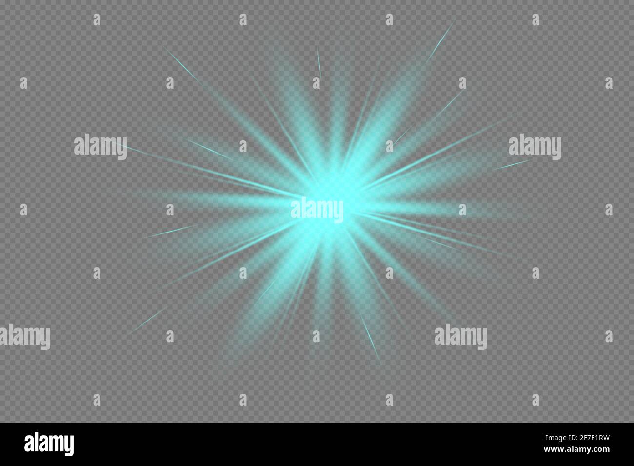 Blue glowing lights effects isolated on background. Glow light effect ...